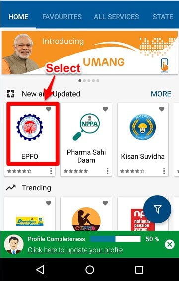 Umang Mobile App